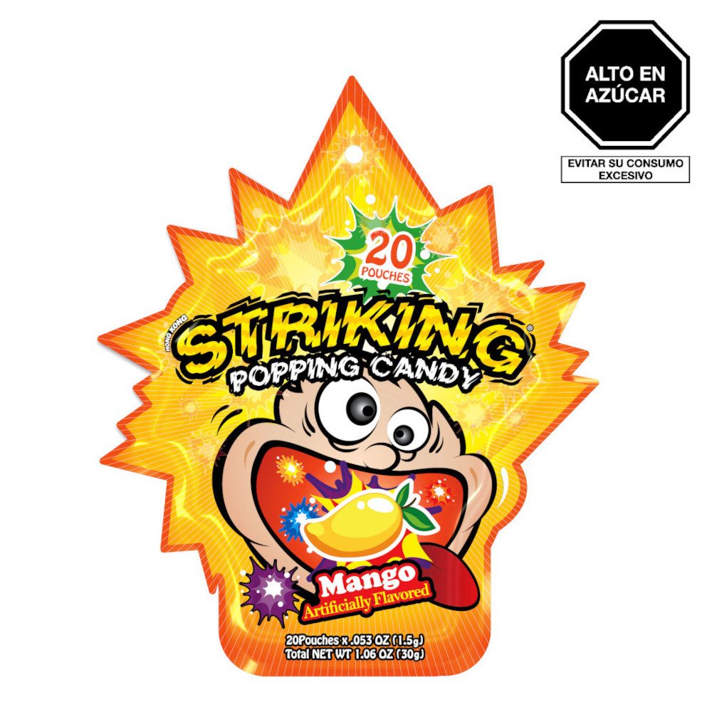 STRIKING Caramelo Popping Mango – 30 g – Tienda Hong Kong Market