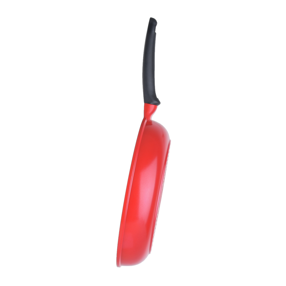 ROICHEN Sartén de Aluminio – 30 cm (Rojo) – Tienda Hong Kong Market