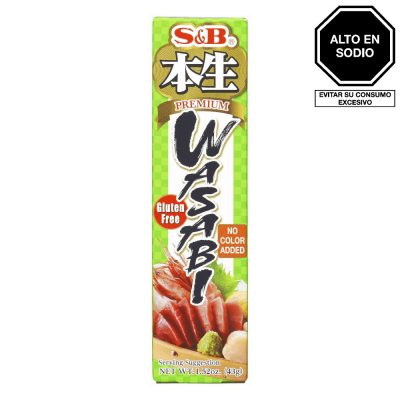 S&B Wasabi Premium en Tubo – 43 g – Tienda Hong Kong Market