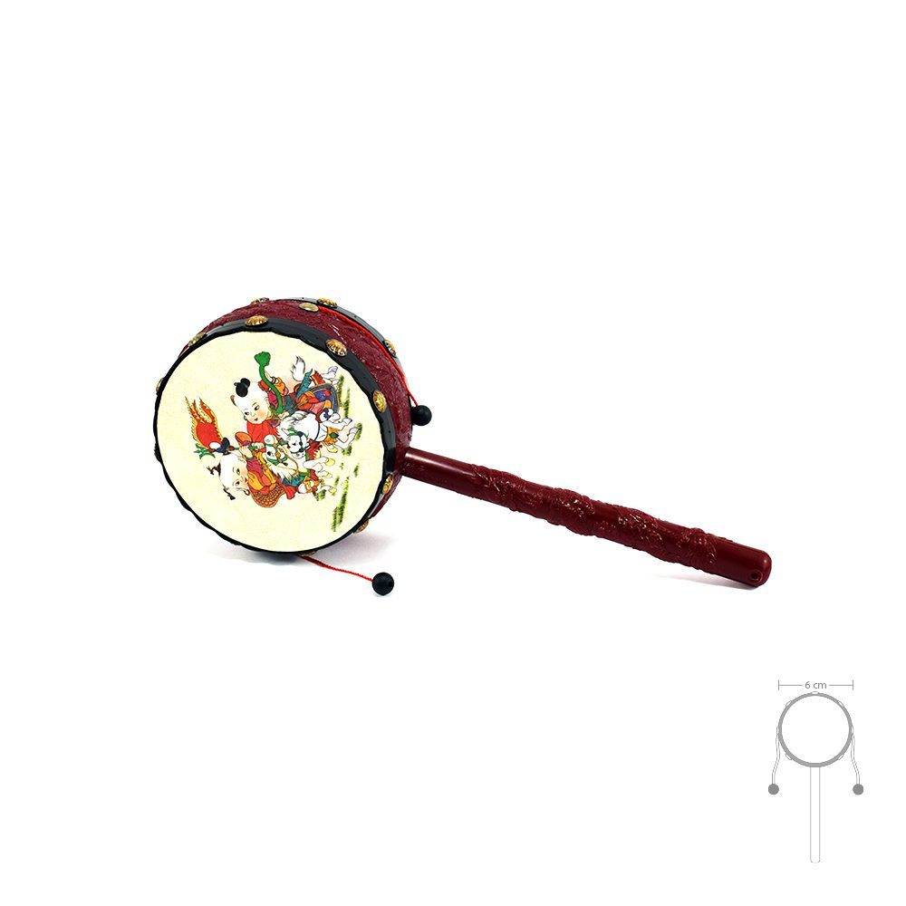 JIXIANG Tambor de Mano con Diseño – 6 cm – Tienda Hong Kong Market